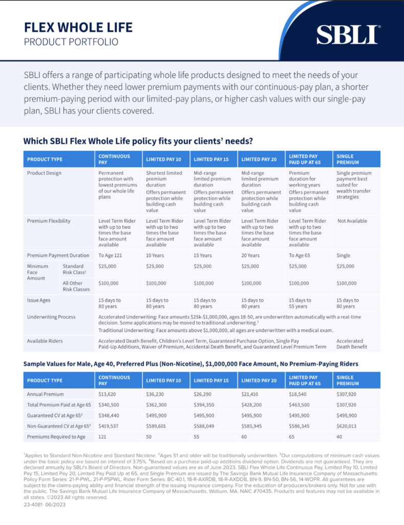 Whole Life - SBLI Brokerage